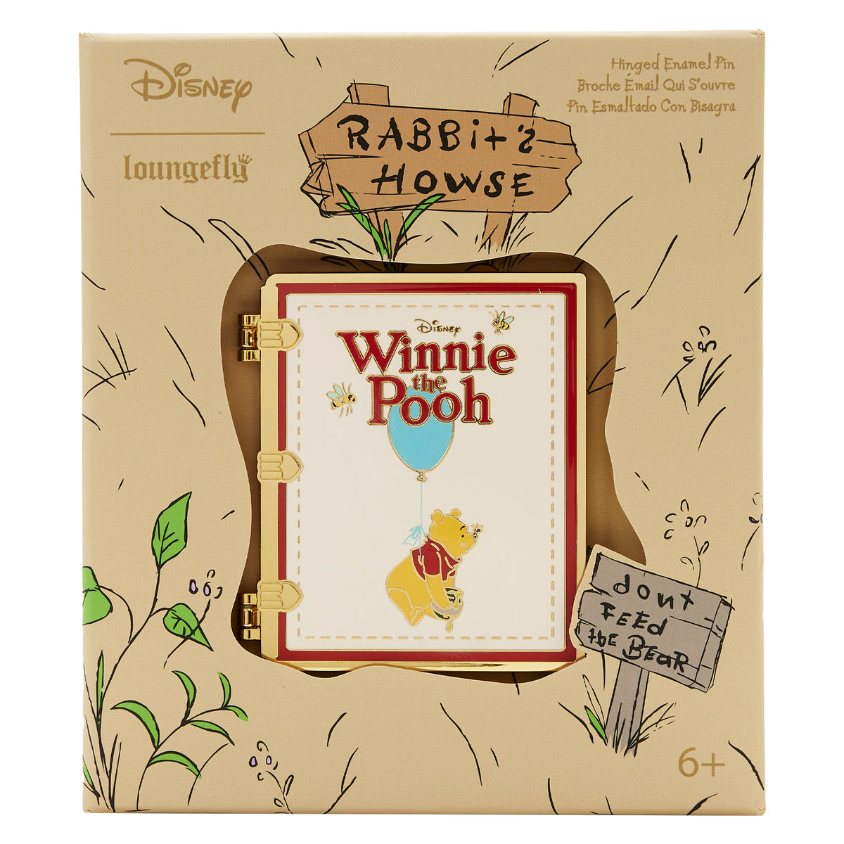 Loungefly Winnie the Pooh Book Hinged Pin (1,800 Piece Limited ...